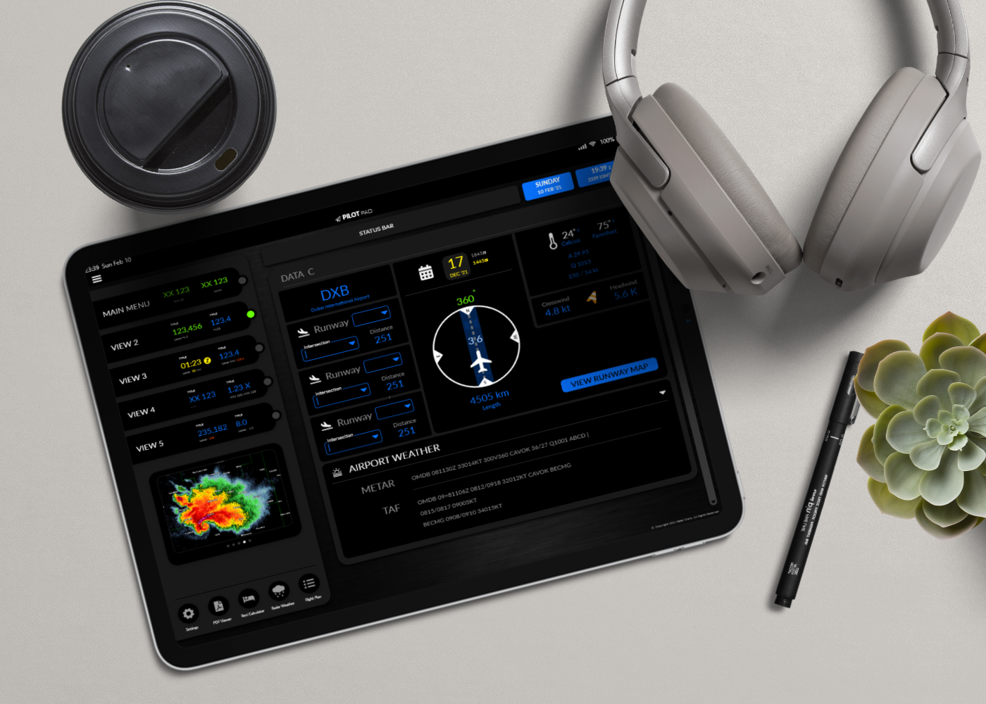 PilotPad App UX/UI – Emerald Creative Group